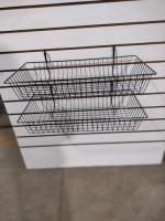 China 24X12X4 SHALLOW ALL PURPOSE BASEKT BLACK for sale