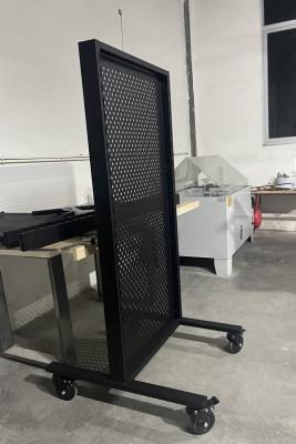 China Black Mobile Pegboard Cart - Adjustable Rolling for sale