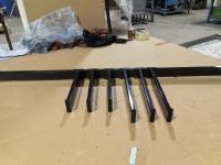 China 8“ rectangular tube faceout for hangrail -Black for sale