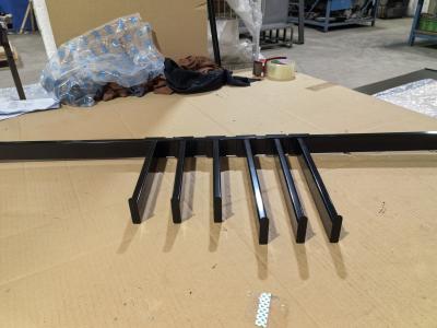 China 8“ rectangular tube faceout for hangrail -Black for sale
