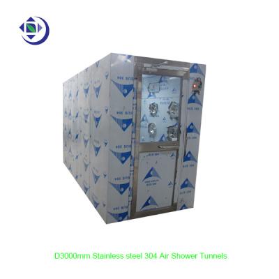 China Depth 3000mm Air Shower Cleanroom With Manual Doors For Six People for sale