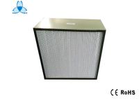 China Professional Deep Pleated H13 Hepa Air Filter 0.3 Um Paper Foil For Clean Room for sale