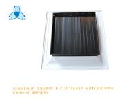 China White Powder Coated Ceiling Air Diffuser With 27.5mm Width Border , 50mm Height for sale