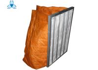 China Medium Efficiency F6 Pocket Air Filter Hvac Duct Cleaning , Low Initial Pressure Drop for sale
