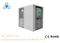 China L Type Cleanroom Air Cleaning Equipment Air Shower 90 Degree Corner Doors for sale