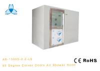 China L Type Cleanroom Air Cleaning Equipment Air Shower 90 Degree Corner Doors for sale