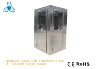 China Medical Class 100 Stainless Steel Air Shower With L Type Swing Doors for sale