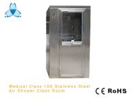 China Medical Class 100 Stainless Steel Air Shower With L Type Swing Doors for sale
