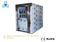 China Large Single Leaf Swing Doors Stainless Steel Air Shower Room With Three Blowing for sale
