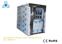 China Large Single Leaf Swing Doors Stainless Steel Air Shower Room With Three Blowing for sale