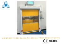 China Large Cargo Air Shower Tunnel Soft PVC High Speed Shutter Doors For Cart for sale