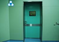 China Manual Swing Hospital Air Filter , Single Leaf Hospital Room Door With Viewing Window for sale
