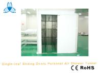 China Straight Through Painted Steel Clean Room Air Shower With Stainless Steel 304 Doors for sale