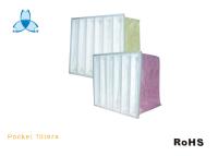 China Medium Efficiency F7 Non Woven Air Filter With 5 Pockets , 595*595*500 for sale
