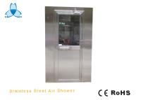 China One Person SS304 Air Shower Room With Manual Swing Doors / 3 Way Blow Jet Type for sale