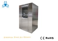China One Person SS304 Air Shower Room With Manual Swing Doors / 3 Way Blow Jet Type for sale