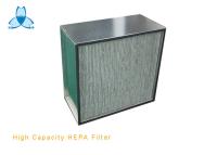 China Galvanized Frame High Capacity HEPA Air Filter With Aluminum Separator H13 Class for sale