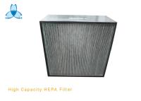China Galvanized Frame High Capacity HEPA Air Filter With Aluminum Separator H13 Class for sale