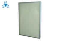 China Anodized Aluminum Frame Mini Pleat HEPA Filter For Clean Room / HVAC Applications for sale