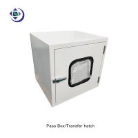 China Powder Coated Steel Pass Box For Passing Goods To Clean Room 600x600x600mm for sale