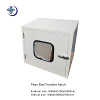 China Powder Coated Steel Cleanroom Pass Box Transfer Hatch In Size W650xD650xH660mm for sale