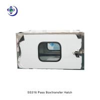 China SS316 Clean Room Pass Through Box / Transfer Hatch No Filtration for sale