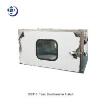 China SS316 Clean Room Pass Through Box / Transfer Hatch No Filtration for sale