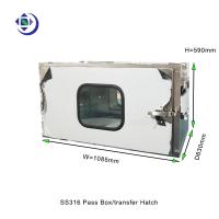 China SS316 Clean Room Pass Through Box / Transfer Hatch No Filtration for sale