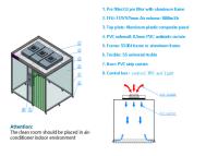 China PVC Curtain ISO 8 Softwall Modular Clean Room / Clean Booth With Fan Filter Unit for sale
