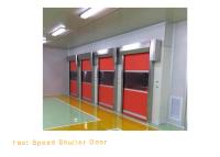 China Auto Anti-static PVC High Speed Shutter Door / Fast Speed Scroll Door For Factory Workshop for sale