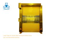 China depth 4000mm Full Stainless Steel 304 Space-Saving  Industrial Air Shower Tunnel With 1.5kw Fast Speed Shutter Doors for sale