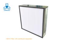 China Metal Frame HEPA Filter With Paper Separator For Clean Room Air Shower , Air Handling Unit for sale