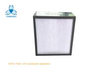 China Galvanized Frame H13 H14 High Airflow Compact HEPA Filter NON Separator for sale