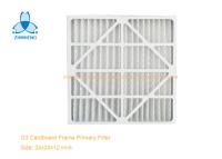 China Pleated AC Furnace Pre Air Filter For Air Return To Dust Removal 90% 5 Um Particles , Paper Frame for sale