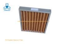 China F5 Aluminum Frame Pleated Pre Air Filter / Coarse Filter For Hospital Air Conditioning for sale