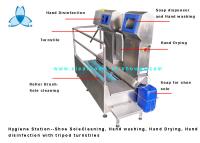 China Hygiene Station SS304 Shoe Sole Cleaning / Hand Washer / Hand Disinfection for sale