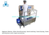 China Hygiene Station SS304 Shoe Sole Cleaning / Hand Washer / Hand Disinfection for sale