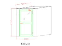 China Personal Stainless Steel Air Shower Big Single Leaf Swing Doors for electronic factory for sale