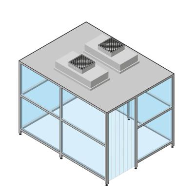 China Adjustable Thickness 40-70mm Modular Clean Room 220v Power Included for sale
