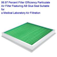China 99.97 Percent Filter Efficiency Particulate Air Filter Featuring AB Glue Seal Suitable for Medical Laboratory Air Filtration for sale