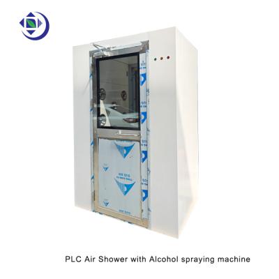 China W1500xD1000xH2100mm Cleanroom Air Shower with Centrifugal Fan Emergency Stop Button Offering Airborne Particle Elimination for sale