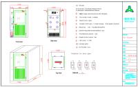 China SS304 Small Air Shower Clean Room 2- Side Blowing , Class 100 Clean Room for sale
