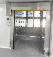 China Fast Speed Scrolled Doors Air Shower Tunnel For  Material  ,  Air Blow Passage for sale