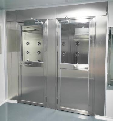 China Air Shower for Persons and materials with 4 doors controlled by PLC and touch screen for sale