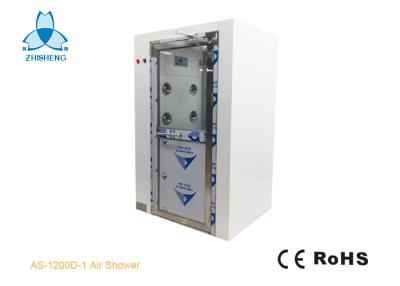 China Small  1 Person Air Shower Clean Room With  Green And Red  Indicator Lights for sale