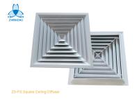 China 24x24 Inch Square Ceiling Diffuser Aluminum White Powder Coated for sale