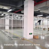 China Class 10000 FFU Clean Room Equipment Aluminum Structure With Sliding Doors /  Pharmaceutical Clean Booth for sale