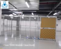 China Class 10000 FFU Clean Room Equipment Aluminum Structure With Sliding Doors /  Pharmaceutical Clean Booth for sale