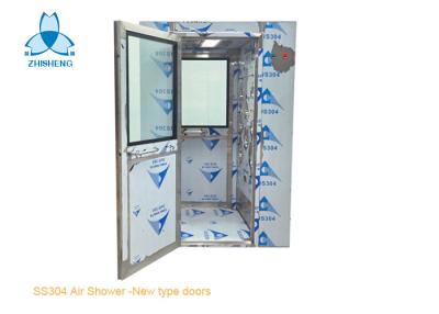 China AC380 V SS304 Air Shower Room With Double - Layer Glass Window Of Doors For 1-2 Persons for sale
