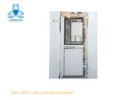 China Three Side Blowing One Person Mirror SS304 Air Shower Room With UV Light for sale